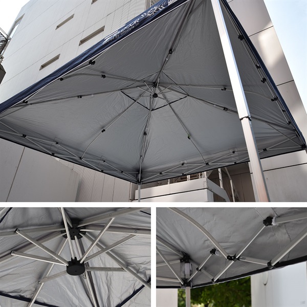 FIELDOOR ワンタッチタープテント 3m×3m サイドシート1枚付 軽量アルミ 強化版フレーム テント ワンタッチテント 大型 遮光 遮熱 UV加工 撥水 ベンチレーション 日よけ ...